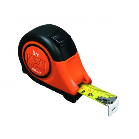Ruletė Bahco MTB 5m x 25mm su aut. stabdžiu gumuota