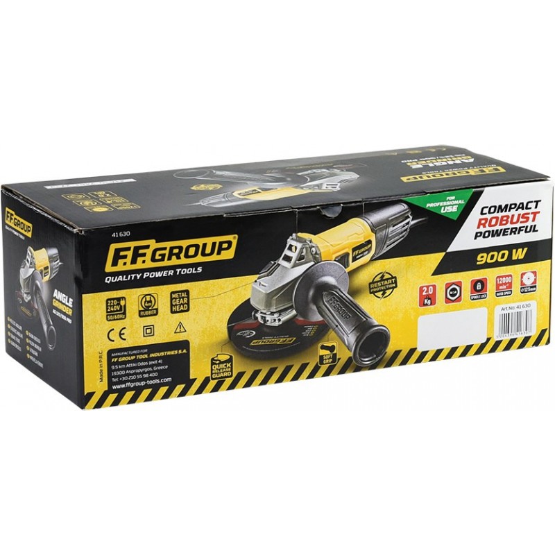 Kampinis šlifuoklis 125mm 900W FF Group 41630