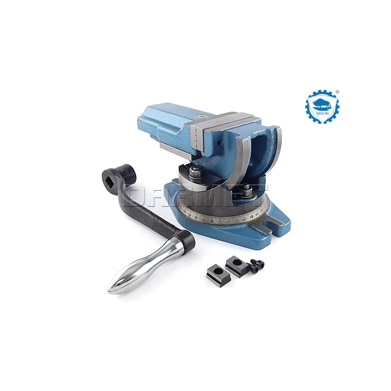 Bench vise 100mm 2-way BISON 6530-100
