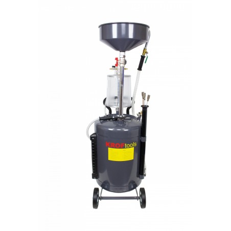 Oil collection tank with suction and discharge 90L Kroftools 9730