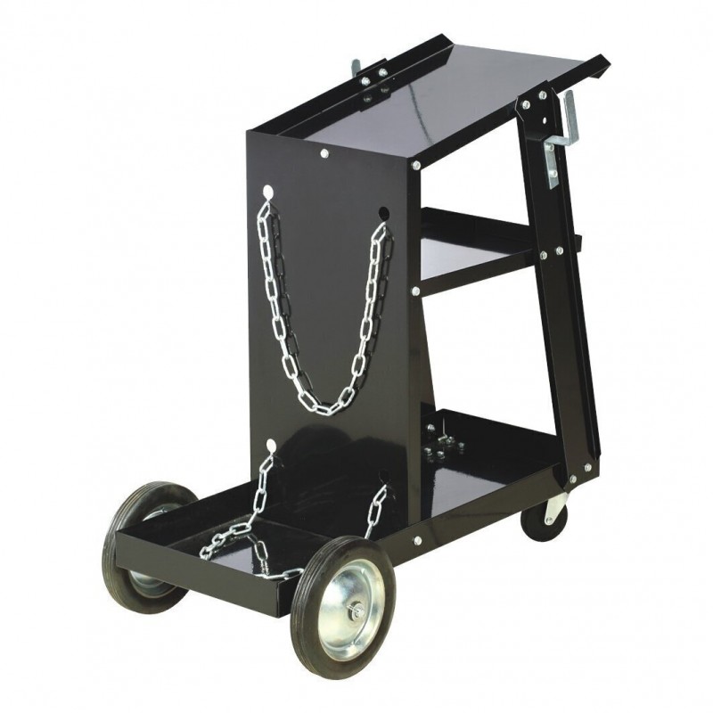 Cart for welding machines and cylinders