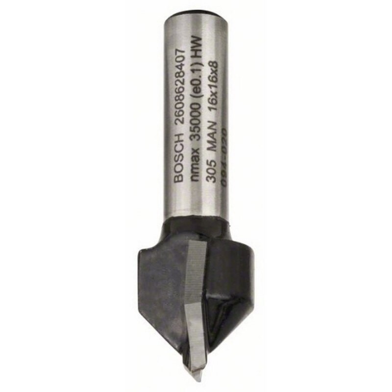Wood router bit V-shaped 16mm 90° BOSCH