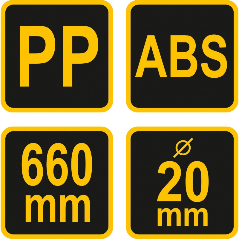 Syringe for construction putty round 20mm