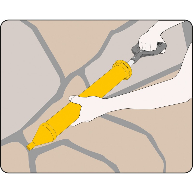 Syringe for construction putty round 20mm