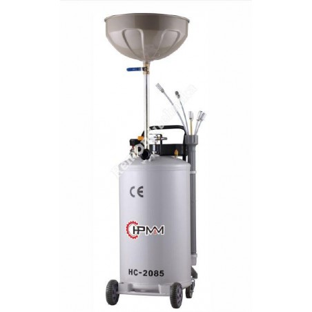 Oil collection tank with suction and discharge 80L